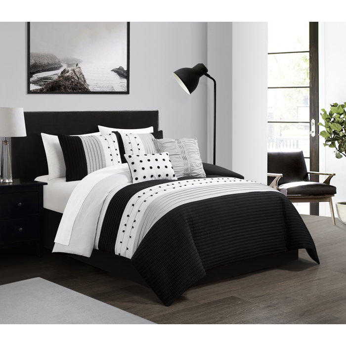 Latitude Run® Abnel Microfiber 9 Piece Comforter Set And Reviews Wayfair